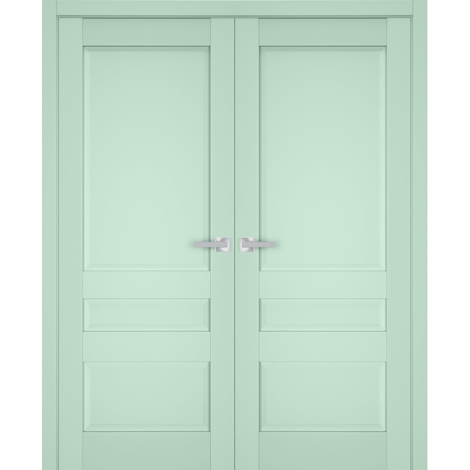 Interior Solid French Double Doors | Veregio 7411 Oliva | Wood Solid ...
