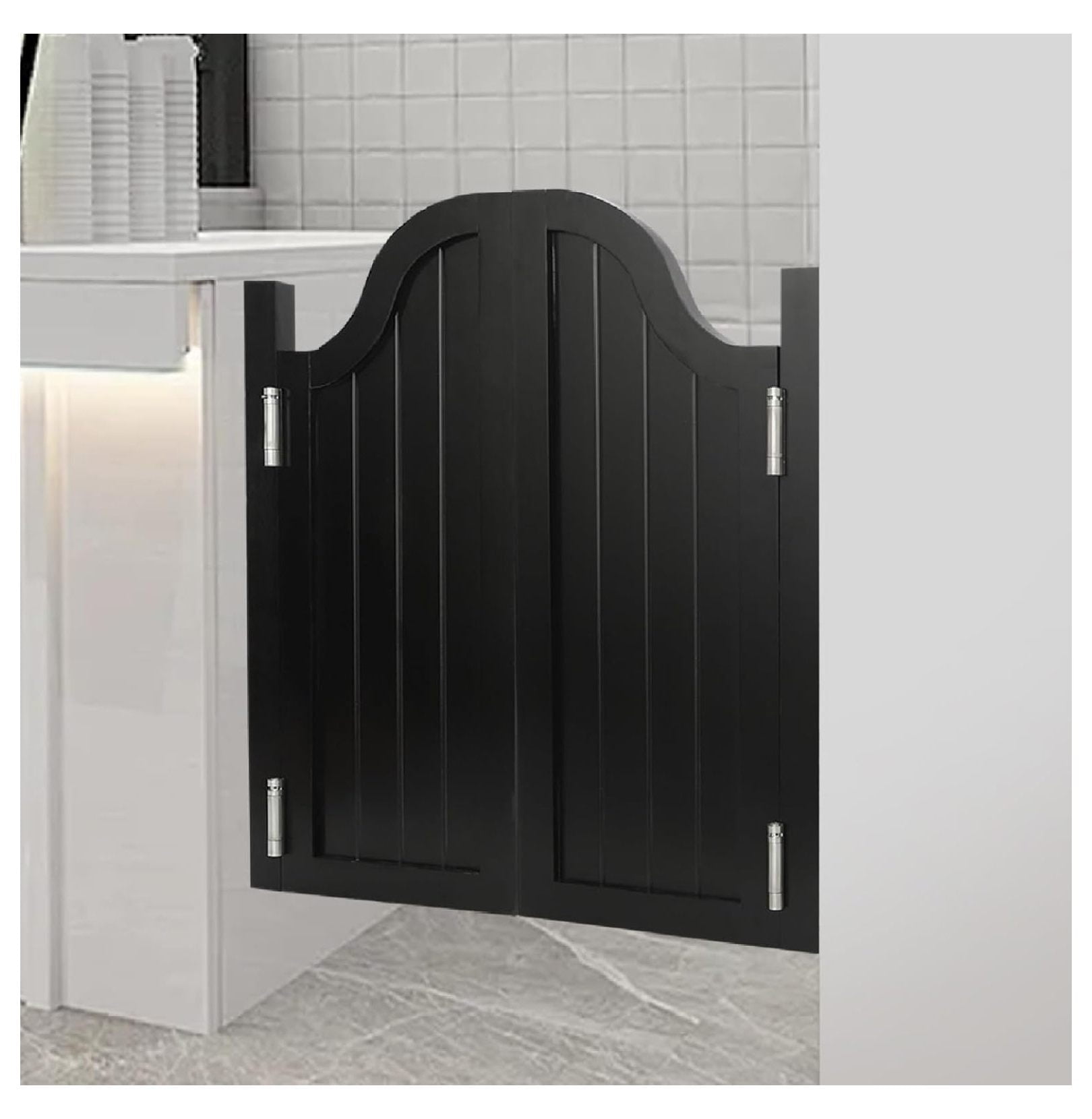 Interior Swinging Doors Wood Cafe Door Saloon Door with Metal Hinges ...