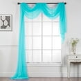 Interior Trends Multipurpose Fully Hemmed Sheer Voile Window or Event ...