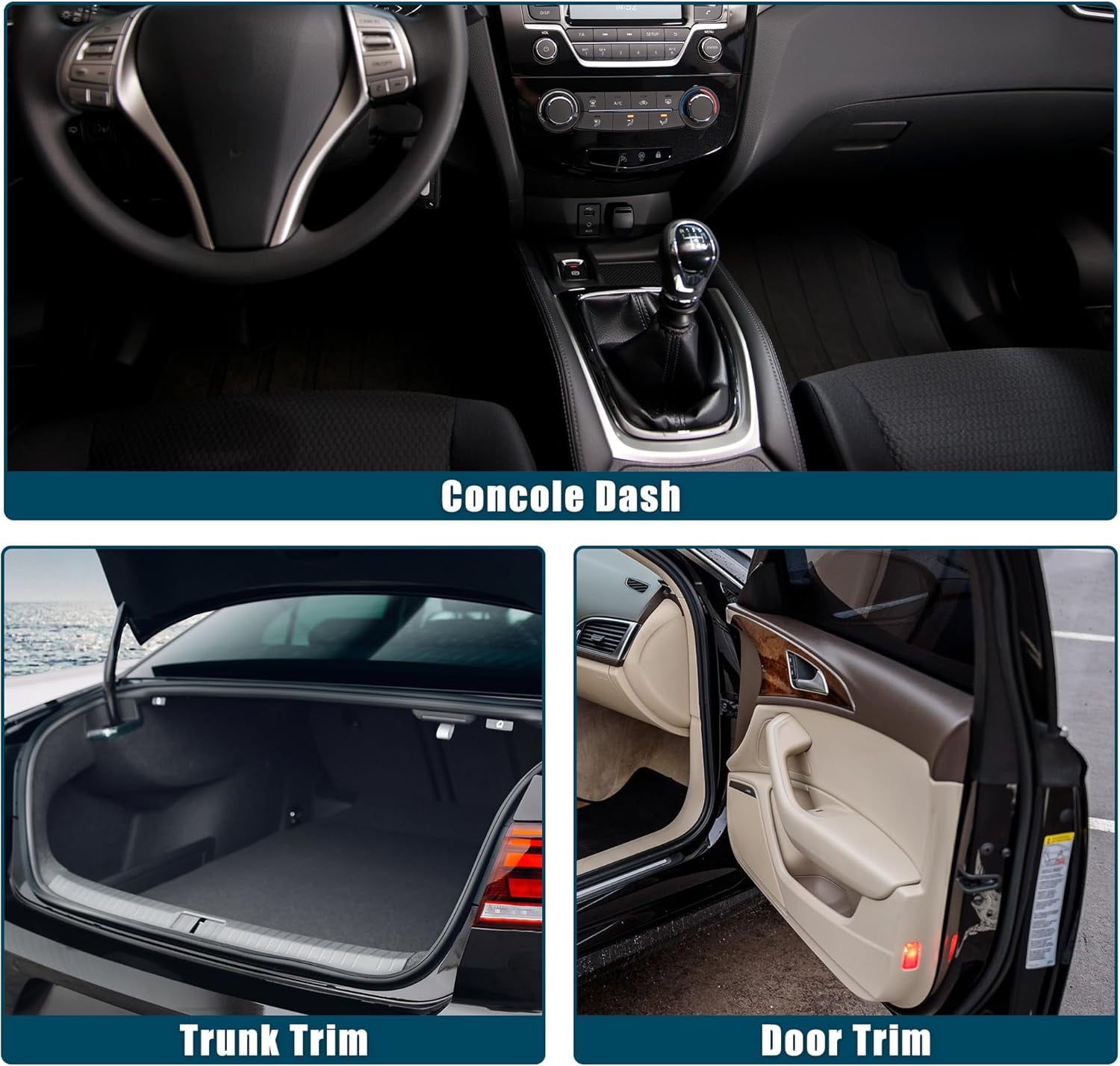 Interior Trim Console Dashboard Switch Bezel Door Side Trunk Metal Retainer - Walmart.com