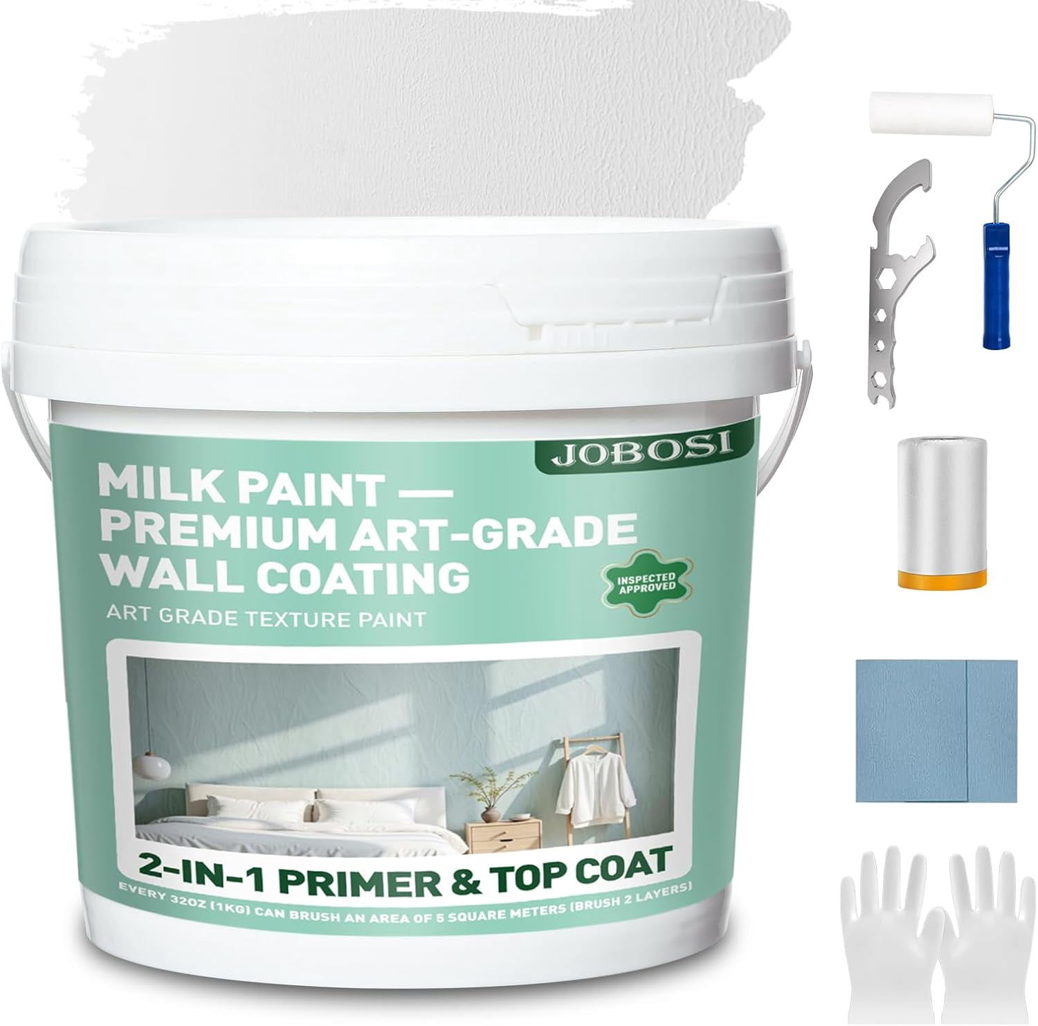Interior Wall Paint，White 1 Gallon House Paint，Interior Paint for Walls ...