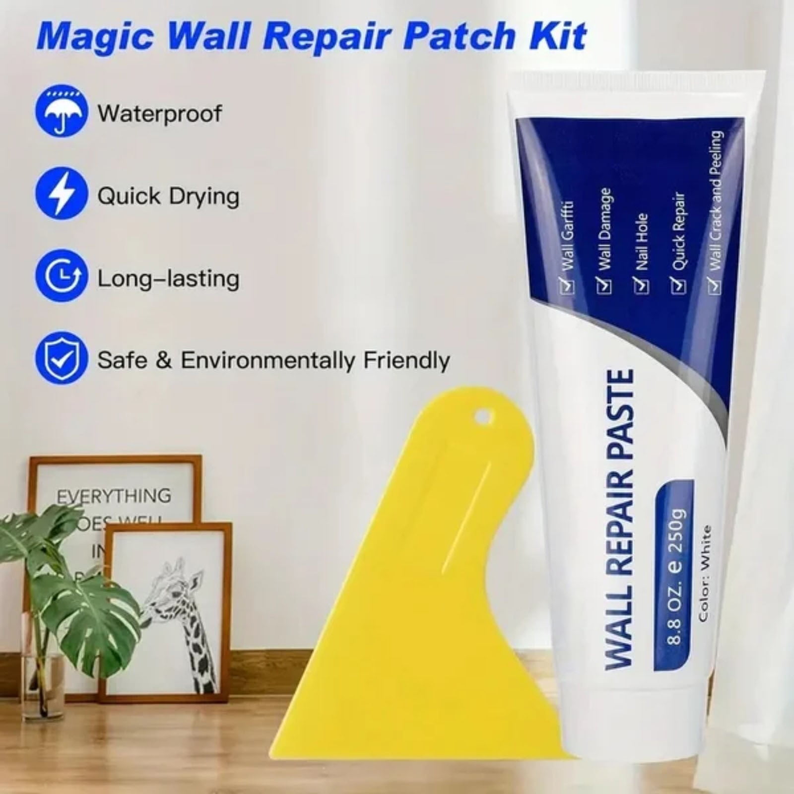 Interior Wall Repair Compound, White Wall Paste For Household Interior ...