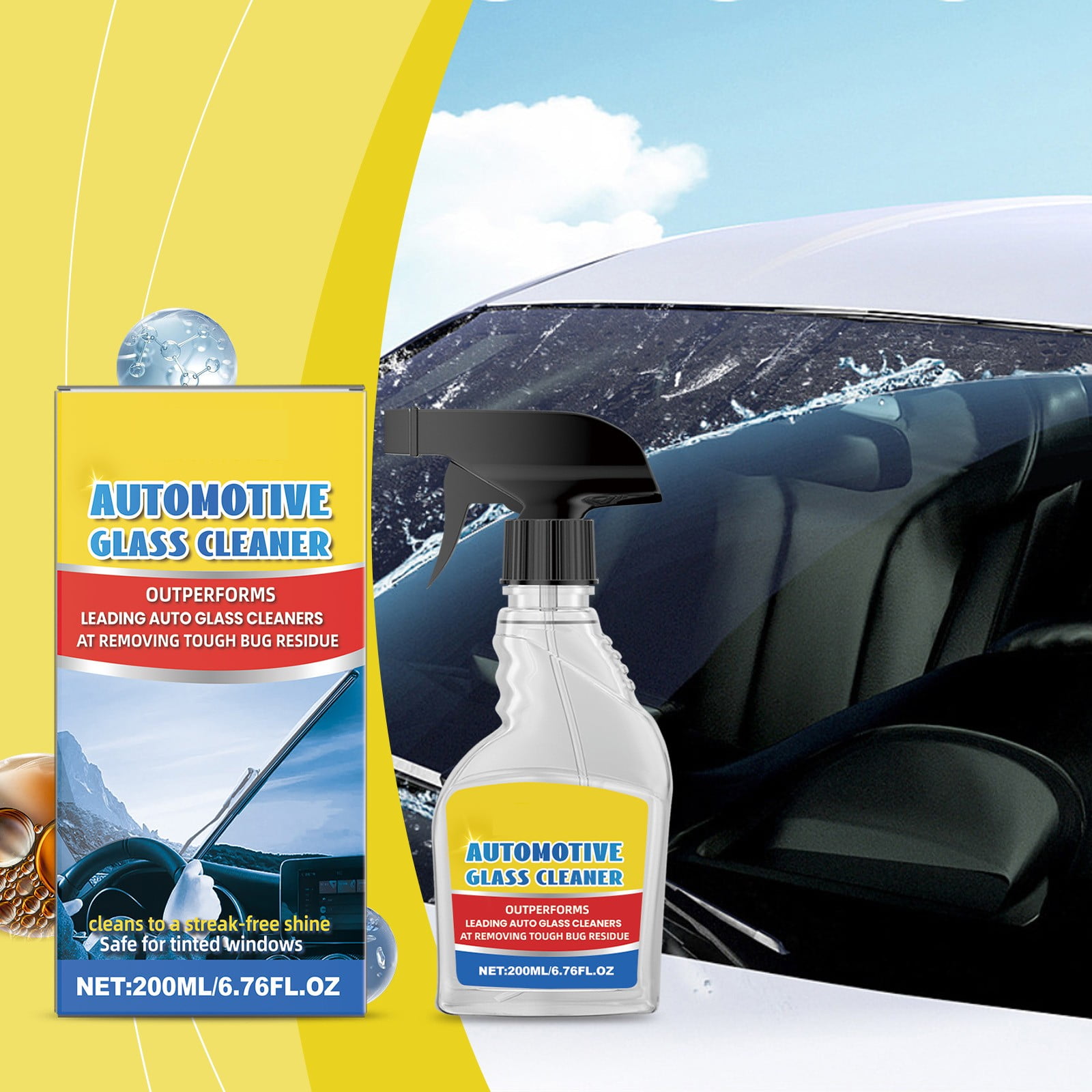 Interior car cleaner Car Glass Cleaner Car Glass Decontamination ...