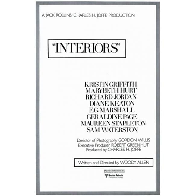 Interiors Movie Poster - 11 x 17 in. - Walmart.com