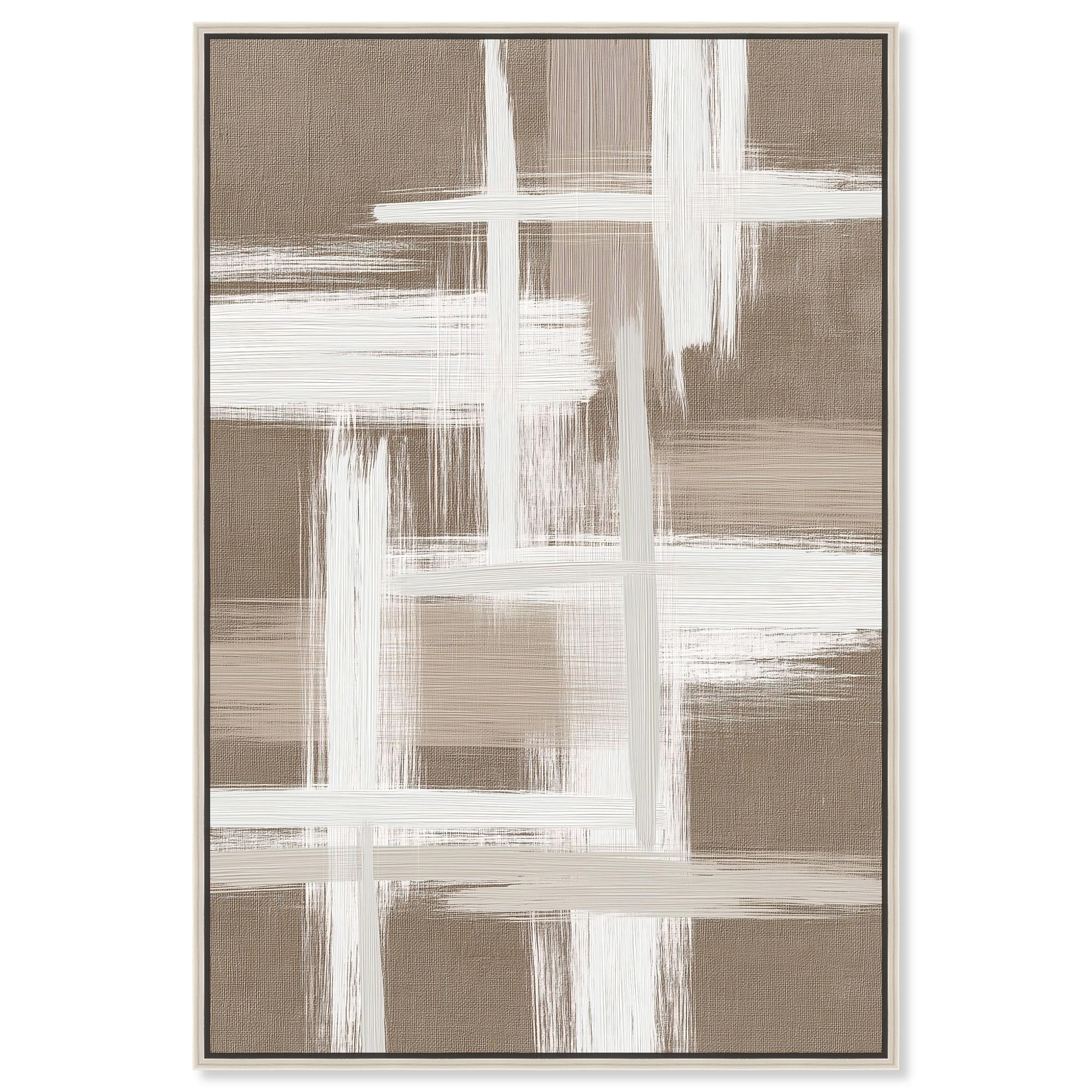 Interlaced Forms IV Canvas Print Boho Wall Art by Art Remedy, Silver ...