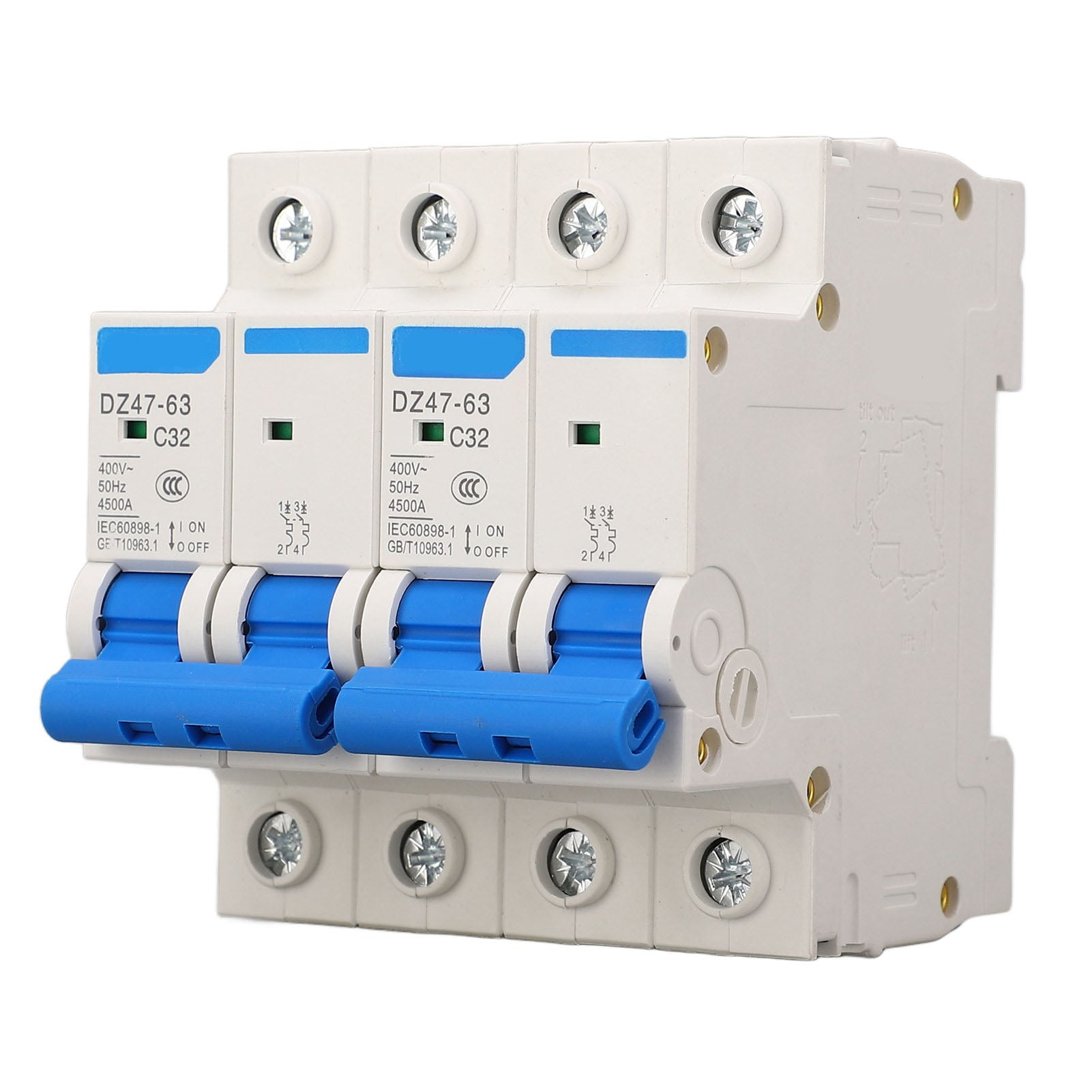 Interlock Circuit Breaker DIN Rail Mounting Isolator Protection Air ...