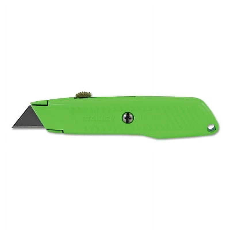 Interlock High Viz Retractable Utility Knife, 5-7/8 in L, Carbon Steel ...