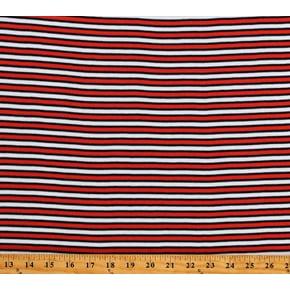 Red White Striped Fabric