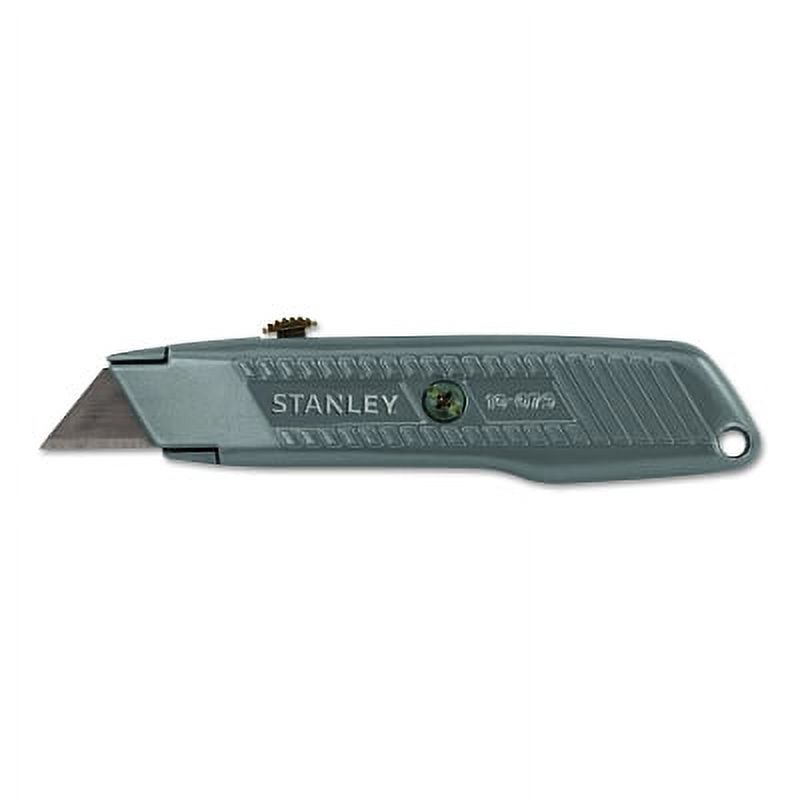 Interlock Retractable Utility Knife, 5-7/8 in L, Carbon Steel, Gray ...