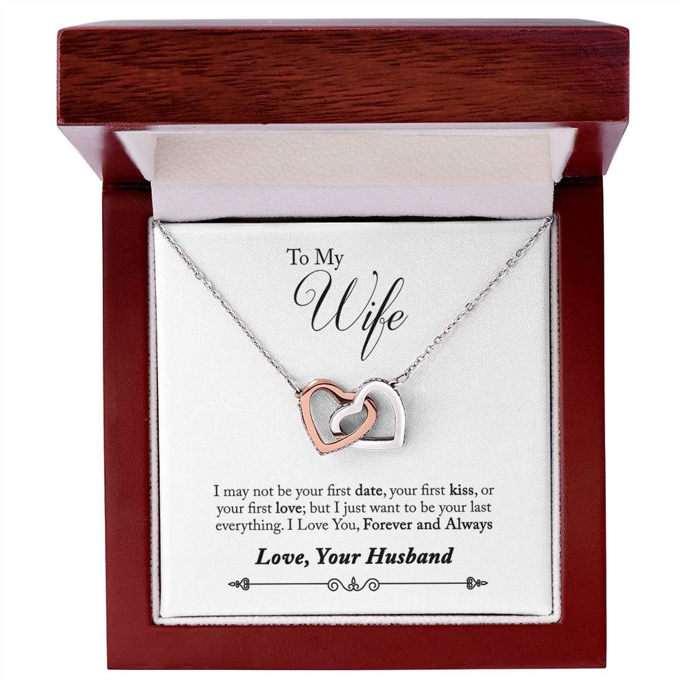 Interlocked Hearts, Interlocking Hearts Necklace, 14K White Gold or 18K ...