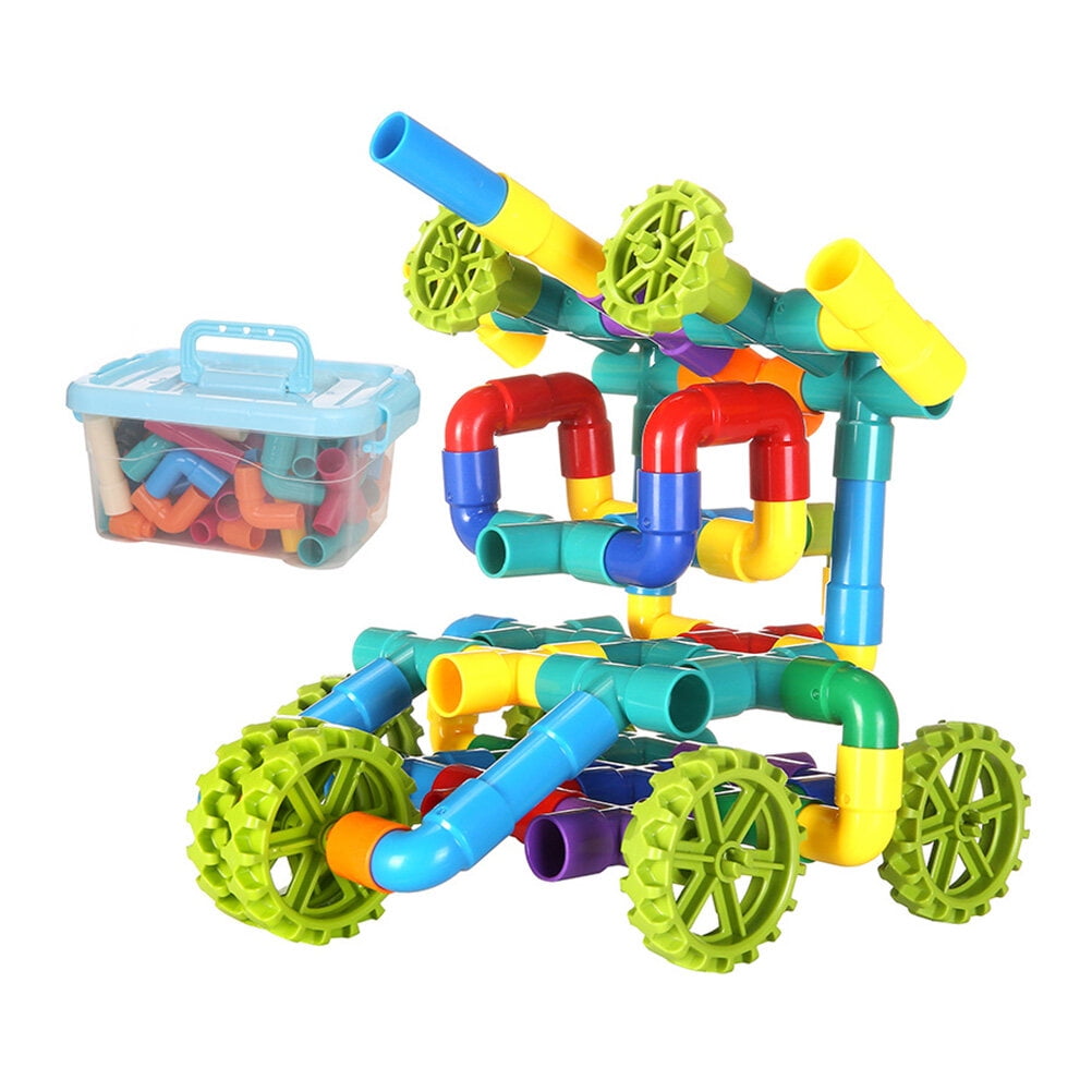 Interlocking Construction Stackable Blocks Pipeline Building - Walmart.com