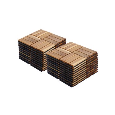 44 Pack Deck Tiles, 12 "x12" Square Interlocking Deck Tiles, Waterproof ...