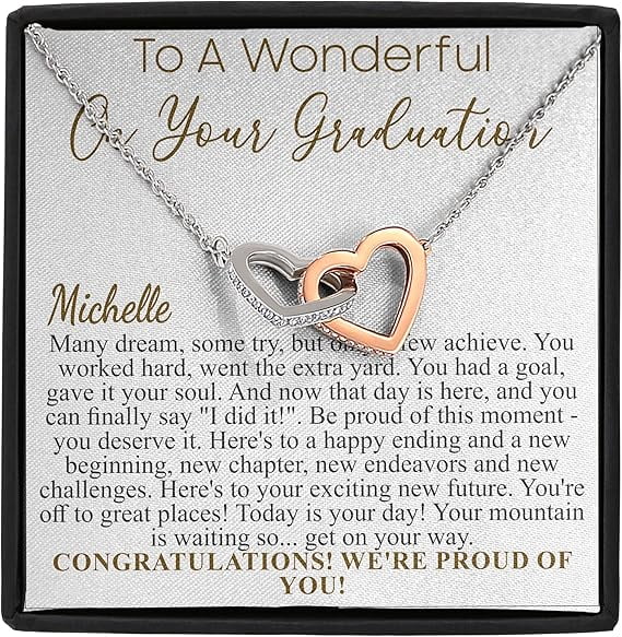 Interlocking HeartPersonalized Graduation Gifts 2022, College ...