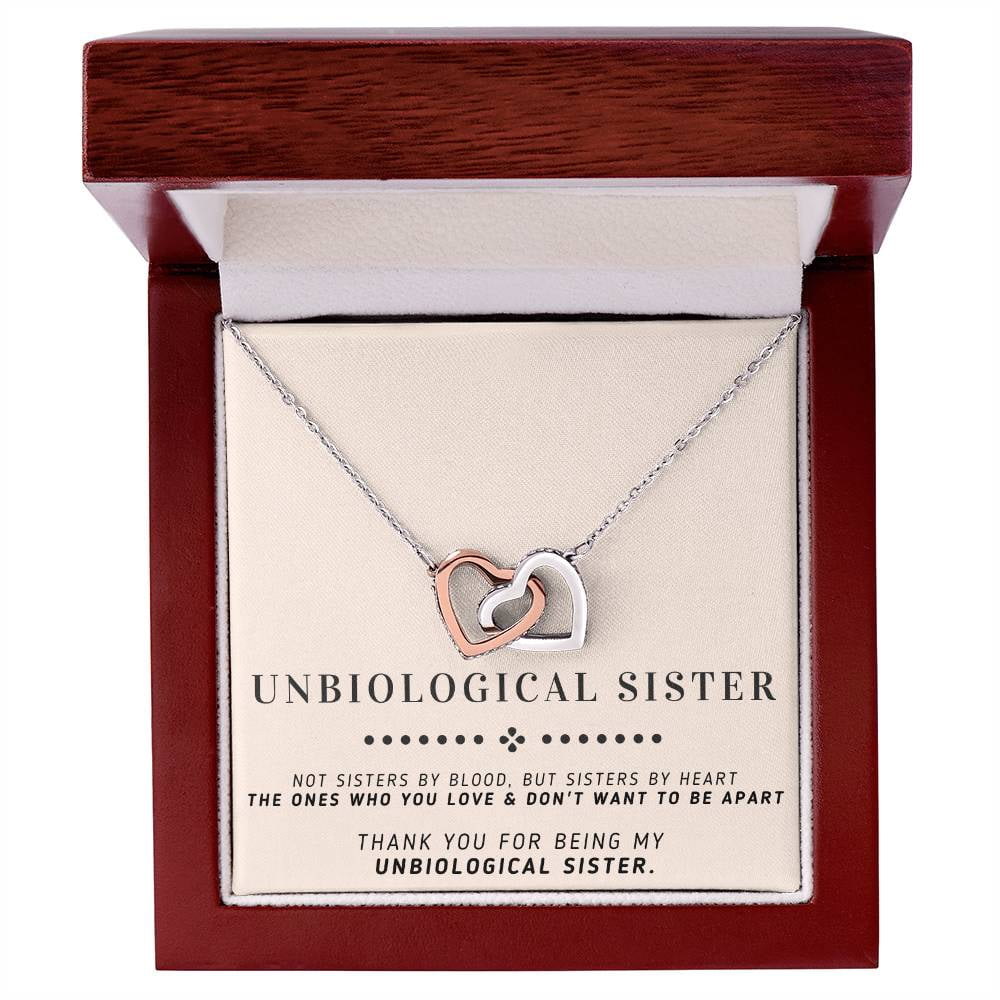 Interlocking Hearts - Unbiological Sister, Interlocking Hearts Necklace ...