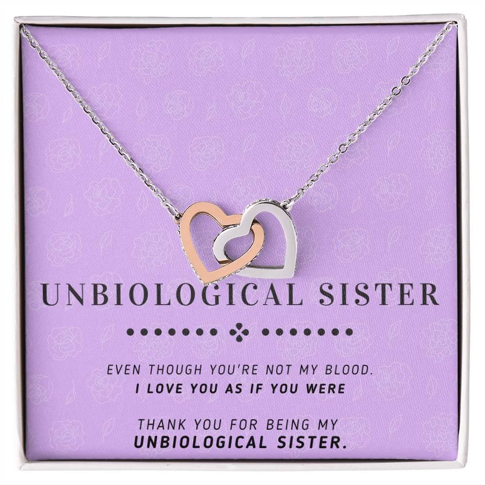 Interlocking Hearts - Unbiological Sister, Interlocking Hearts Necklace ...