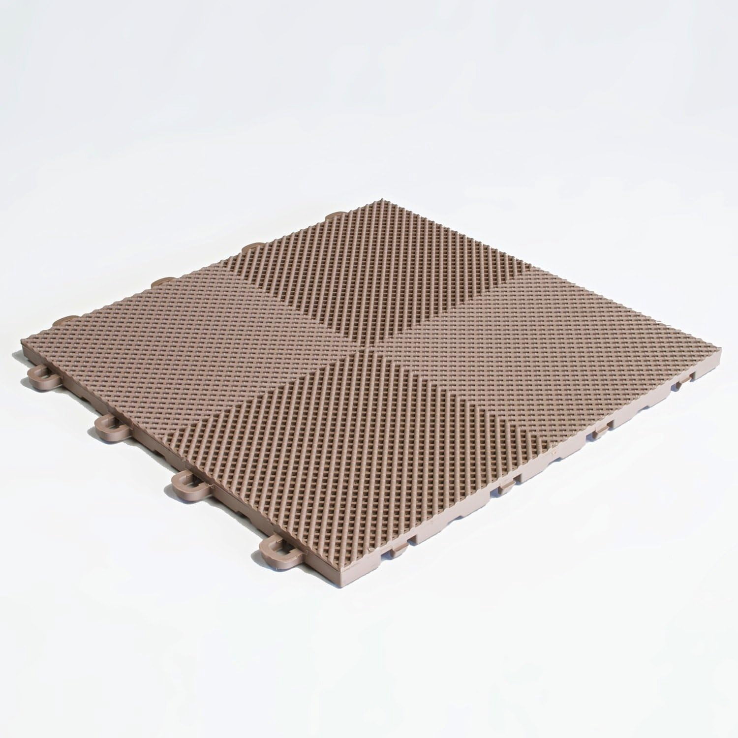 Interlocking Perforated/Drain Floor Tiles - 30 sq.ft. (Beige) - Walmart.com