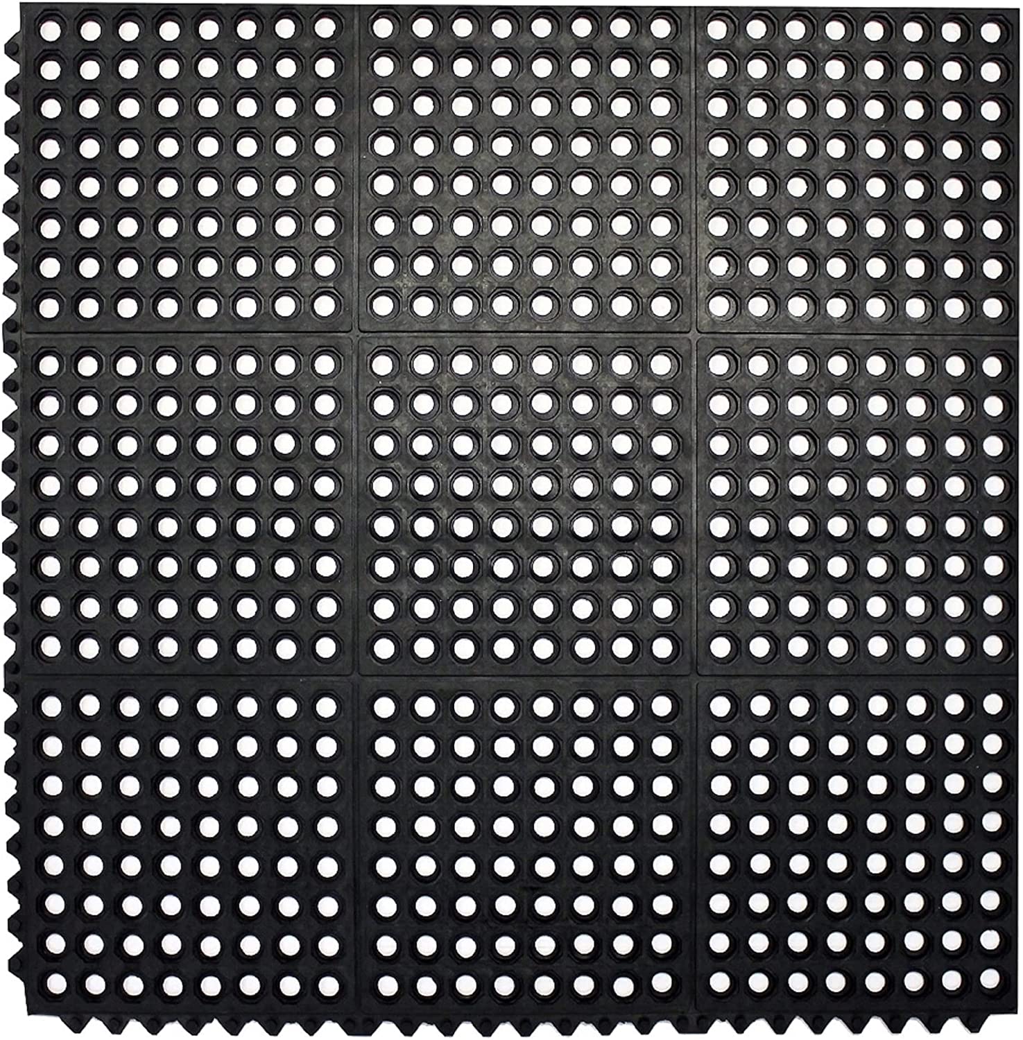 Interlocking Rubber Floor Mat for Restaurant Kitchen Floor Anti Fatigue ...