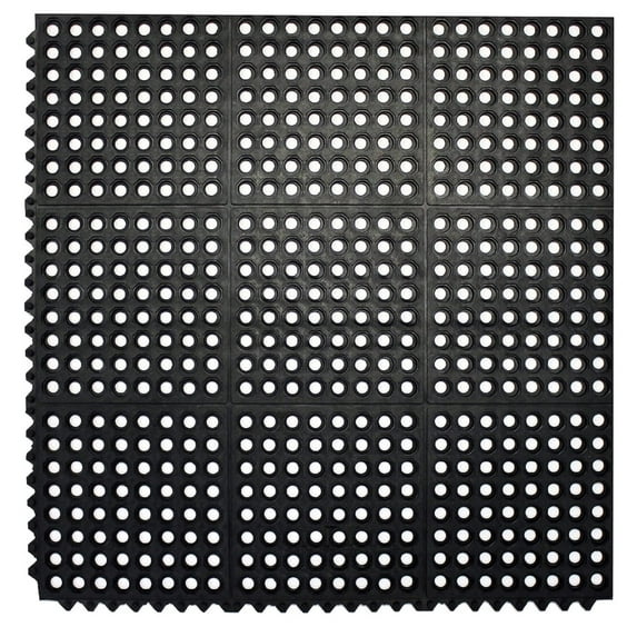 Interlocking Rubber Floor Mats for Kitchen Restaurant Commercial Use ...