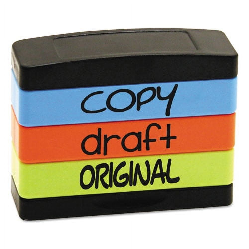 Interlocking Stack Stamp, Copy, Draft, Original, 1.81" X 0.63 ...