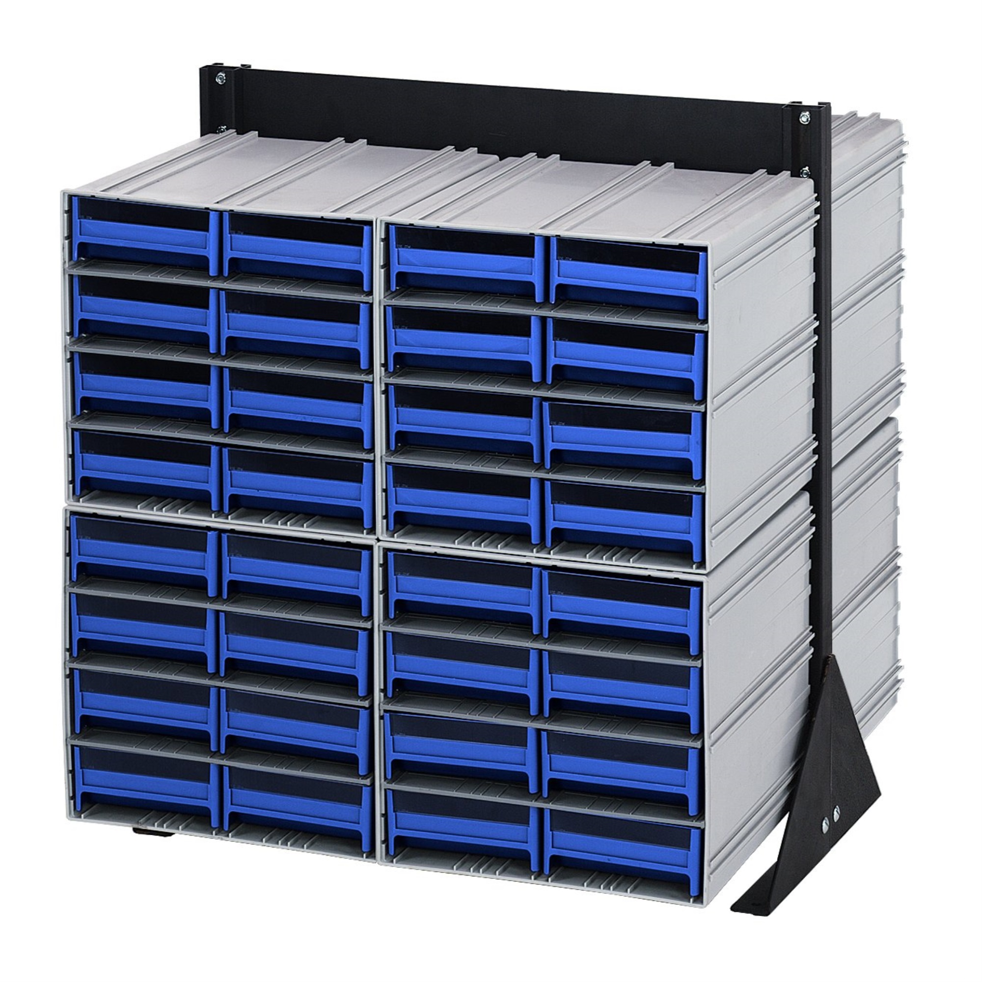 Quantum Storage Systems QIC-224-83BL 64 Drawers Double Sided Floor ...