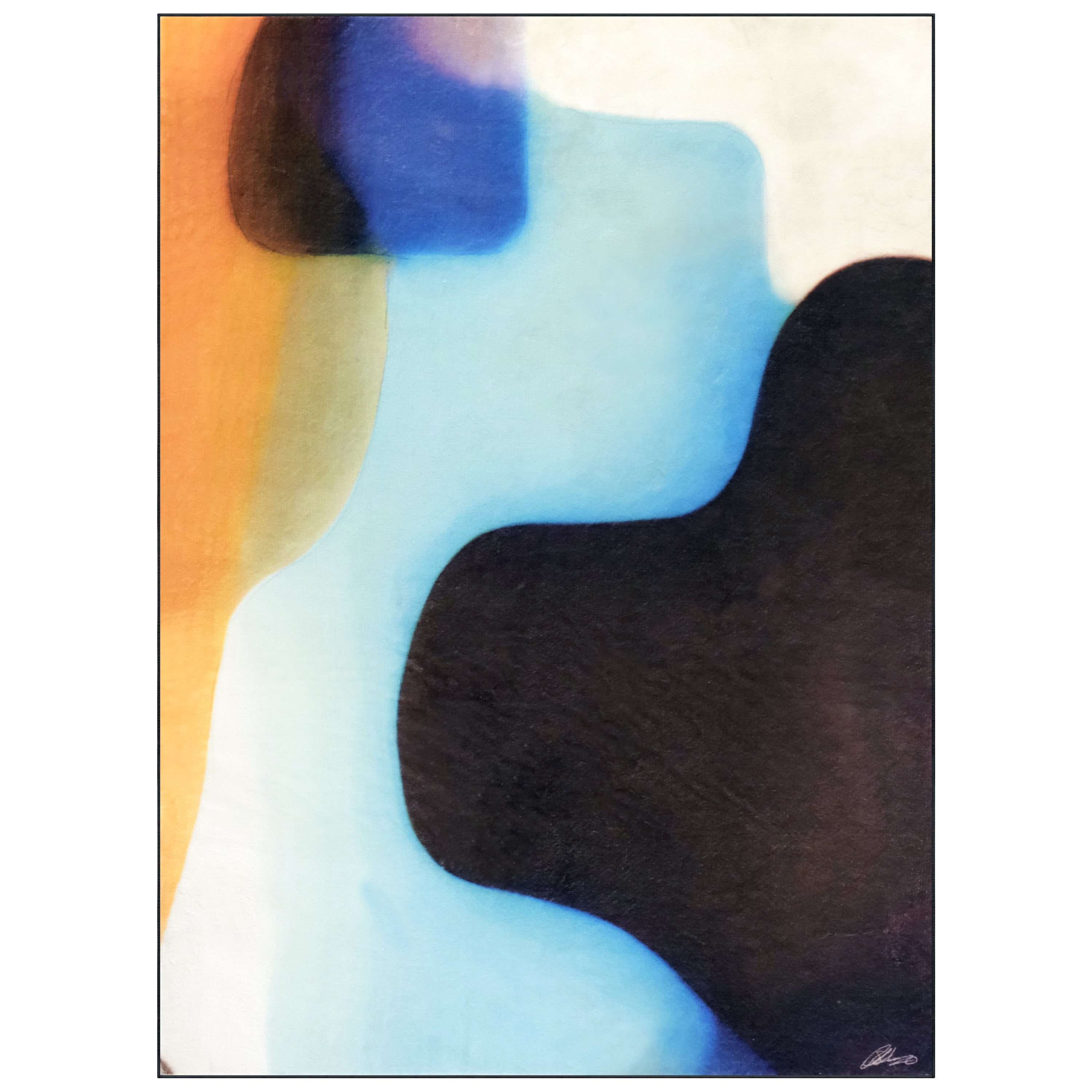Interlocking V, 8'x10' Hand Washable Abstract Art Area Rug - Walmart.com