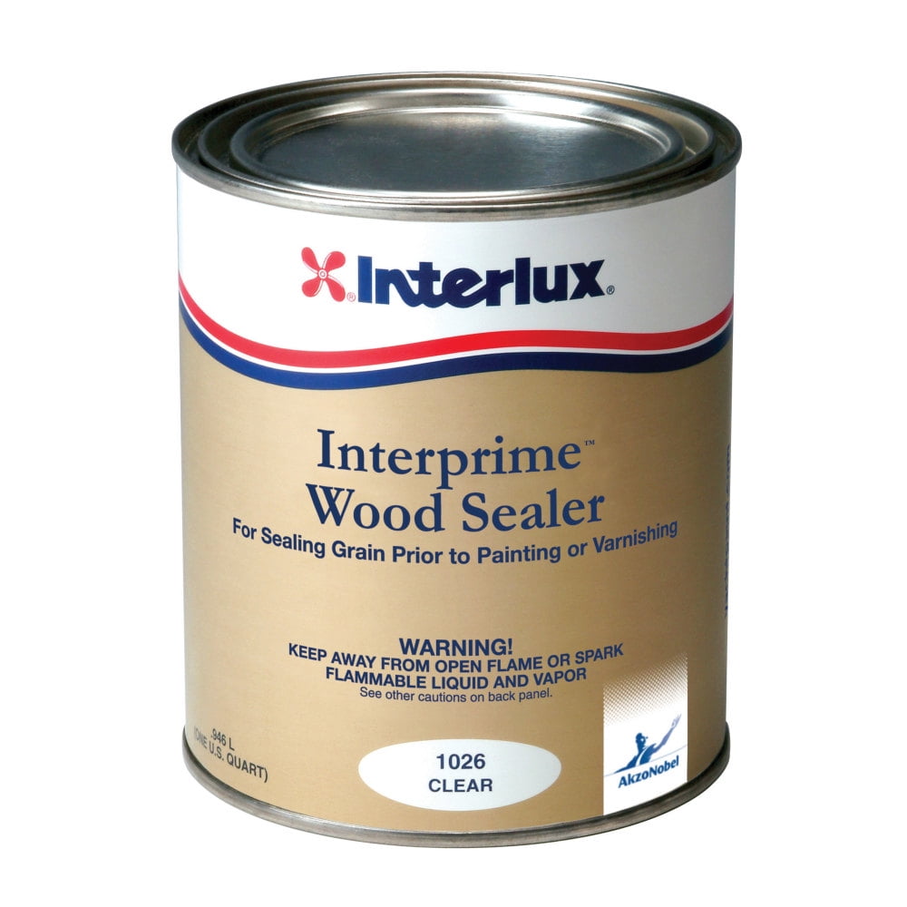 Interlux Y1026/QT Inter-Prime Wood Sealer - Clear, Quart - Walmart.com