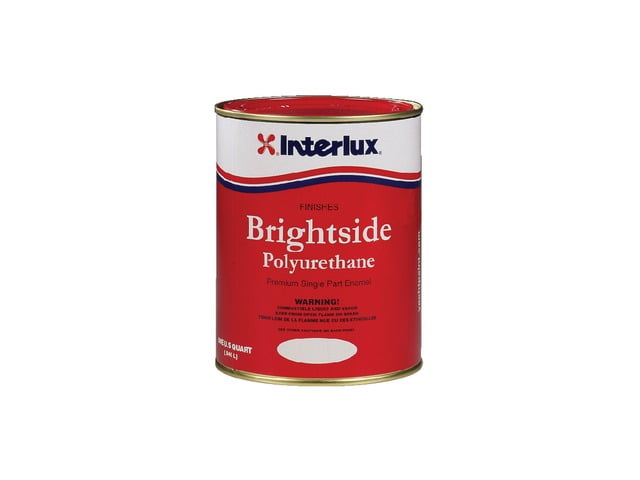 Interlux Y4258/QT Brightside Polyurethane Paint - Black, Quart ...