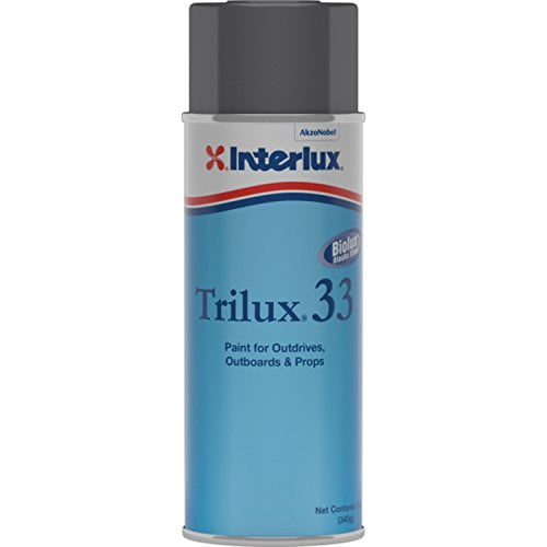 Interlux YBA064A/16 Trilux 33 Aerosol Antifouling Paint - Gray, 16 oz ...