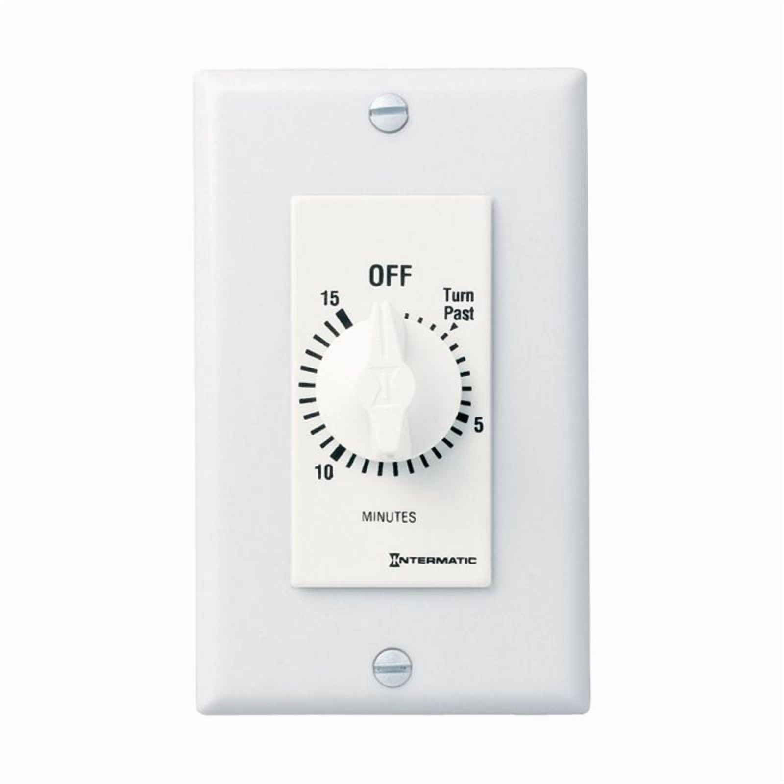 Intermatic 20 Amp 15-Minute Spring Wound In-Wall Timer - White ...