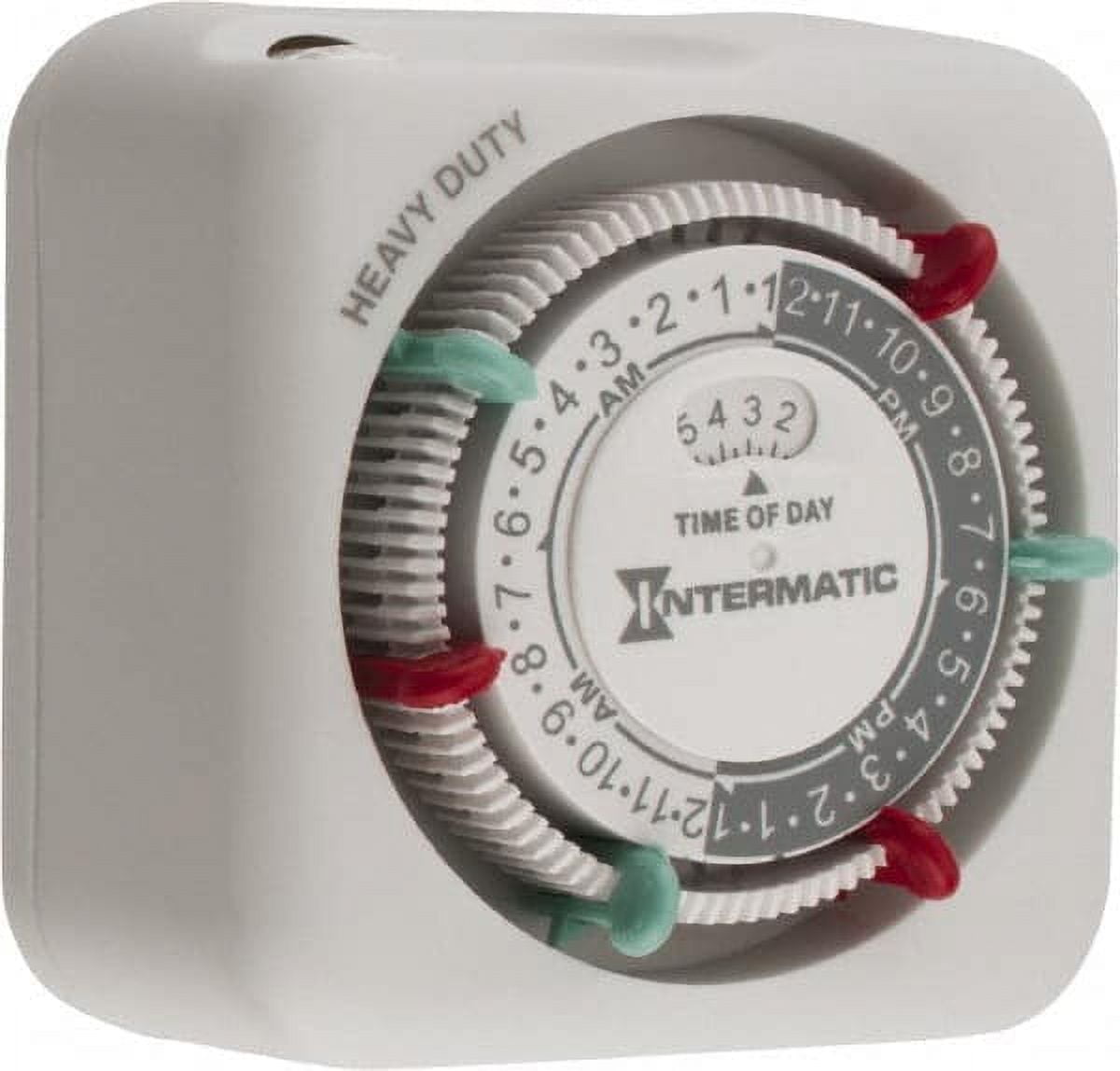 Intermatic 30 hr Indoor Analog Electrical Timer 3 On/OF per Day, 125 ...