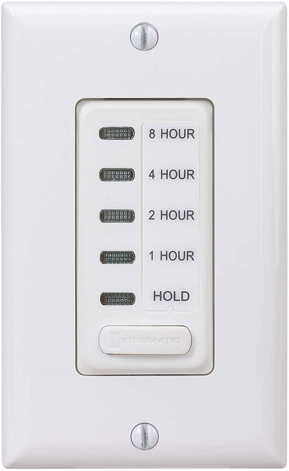 Intermatic EI220W 1/2/4/8 Hour SPST 1800-Watt In-Wall Countdown Timer ...