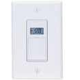 Intermatic EJ600 120 Volt Indoor Digital Astro In-Wall Timer, White ...