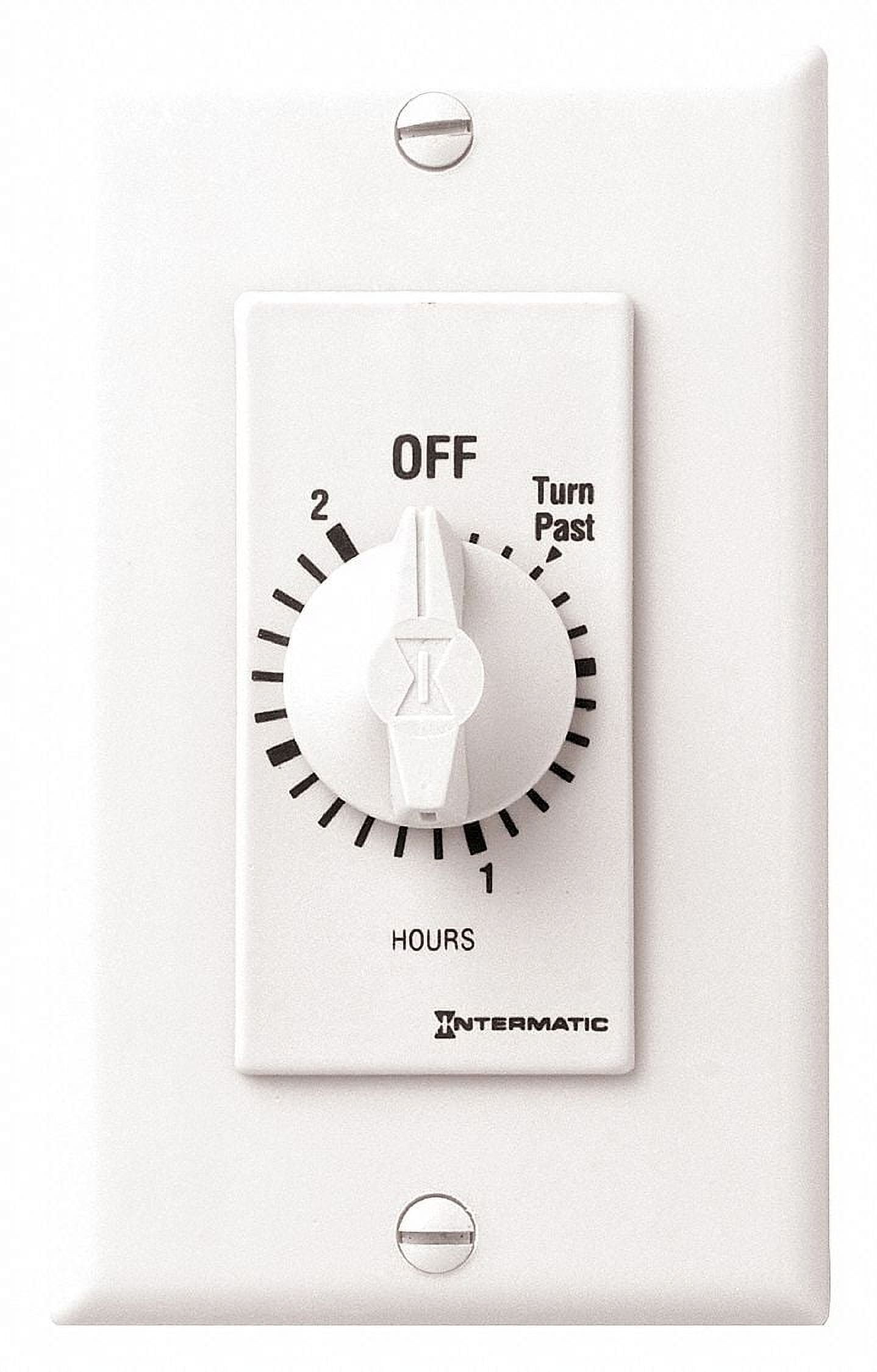 Intermatic Spring Wound Countdown Timer, 2 Hour Max, Decorator Wall ...