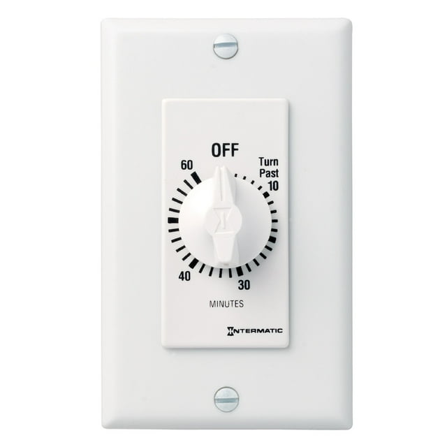 Intermatic FD460MW 60-Minute Spring-Loaded Wall Timer for Lights and ...