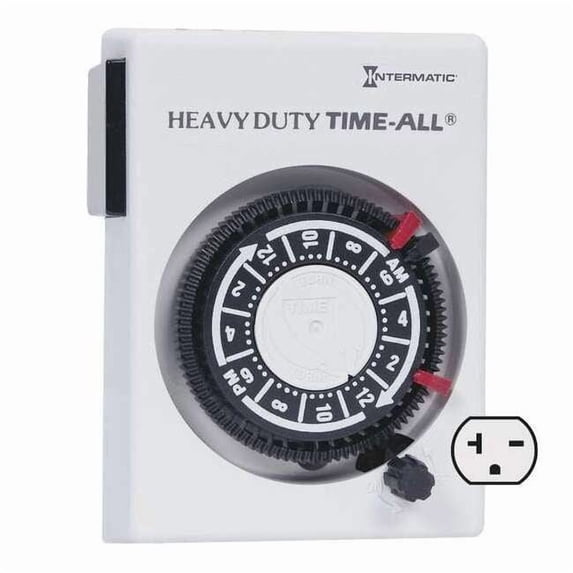 Intermatic HB114 Timer, Mechanical, 240V, 20A, Plug In - Walmart.com