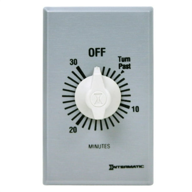 Intermatic Indoor Spring Wound Timer 277 volt Gray - Walmart Business ...