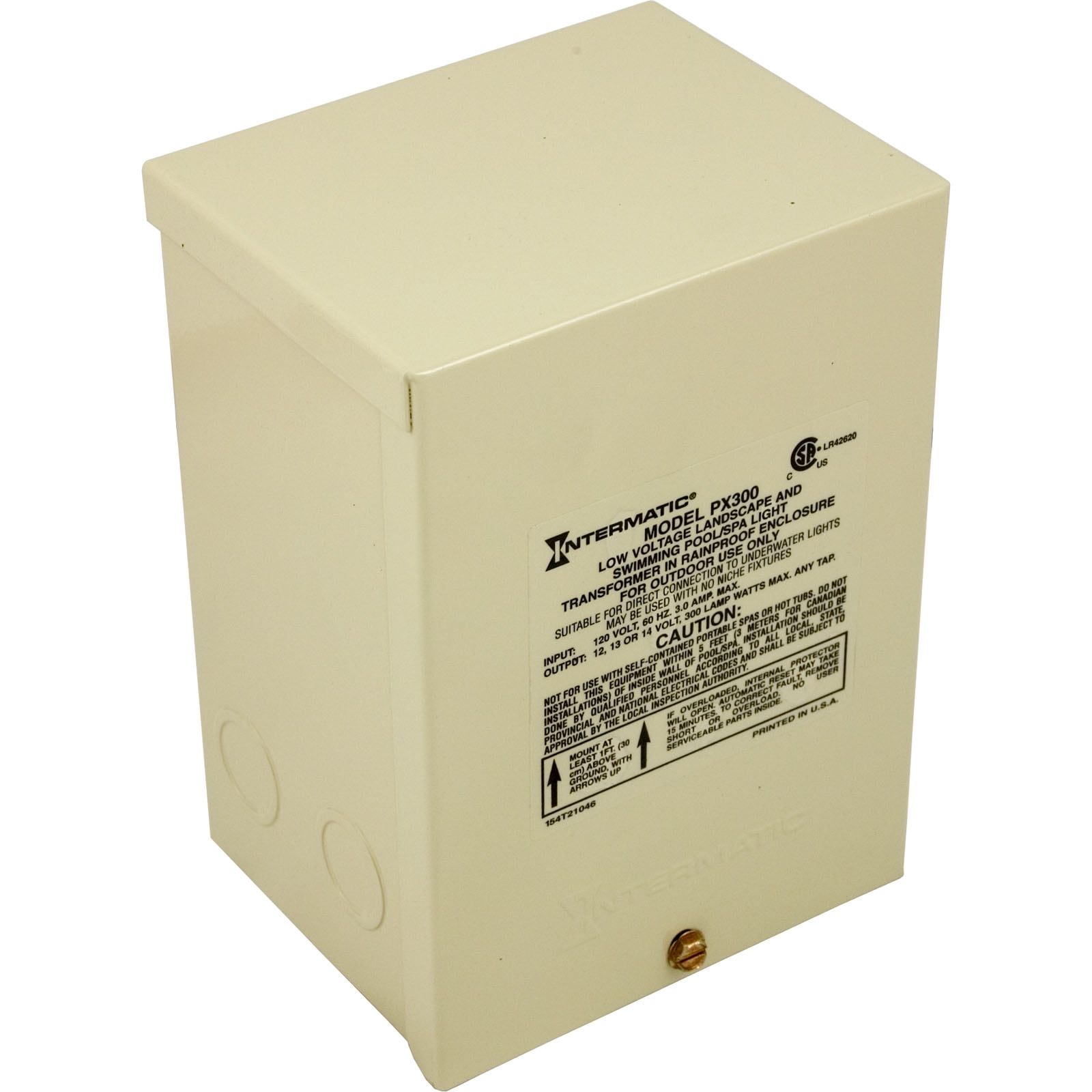 Intermatic PX300 12V 300W Transformer with Automatic Circuit Breaker ...