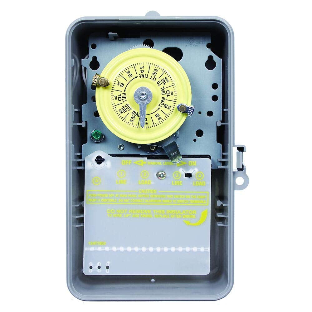 Intermatic T104P 24-Hour Mechanical Time Switch, 208-277 VAC, 60Hz ...