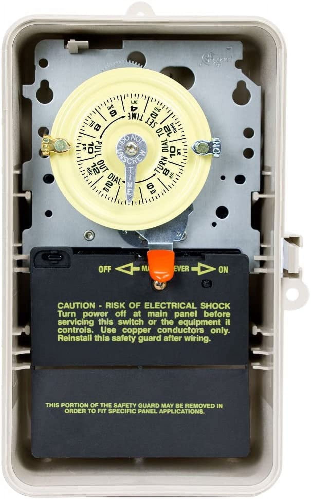 Intermatic T104P3 Mechanical Time Switch - Double Pole, Single Throw ...