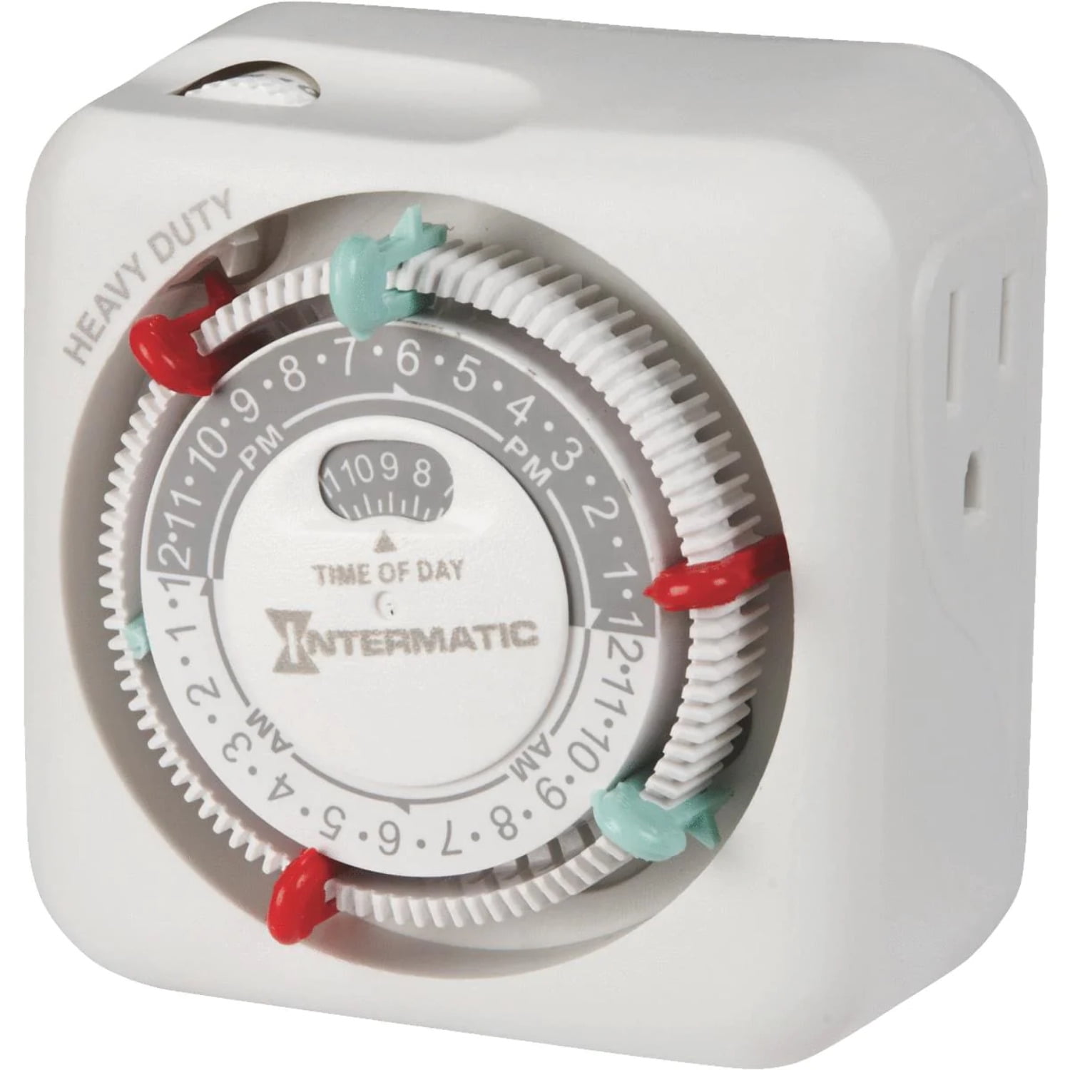 Intermatic 15 Amp 24-Hour Indoor Plug-in Timer, White, White/Plastic ...