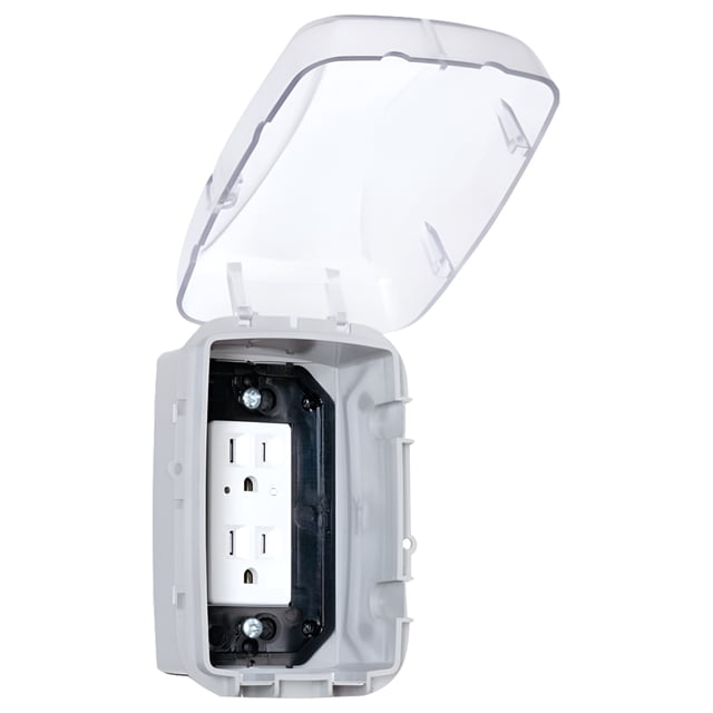 Intermatic Outdoor GFCI Electrical Plate, WP3100C Weatherproof Cover ...