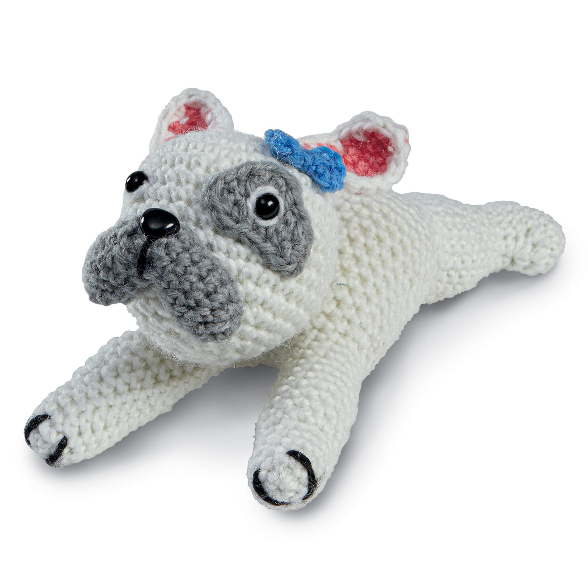 Intermediate Bulldog Amigurumi Crochet Kit by Loops & Threads - Crochet ...