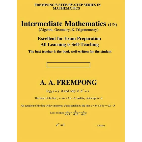 Intermediate Mathematics (Us): (Algebra, Geometry & Trigonometry - Walmart.com