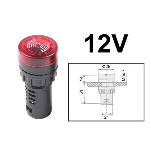 Intermittent Sound Flashing And Light Buzzer Active Buzzer AD16-22SM ...