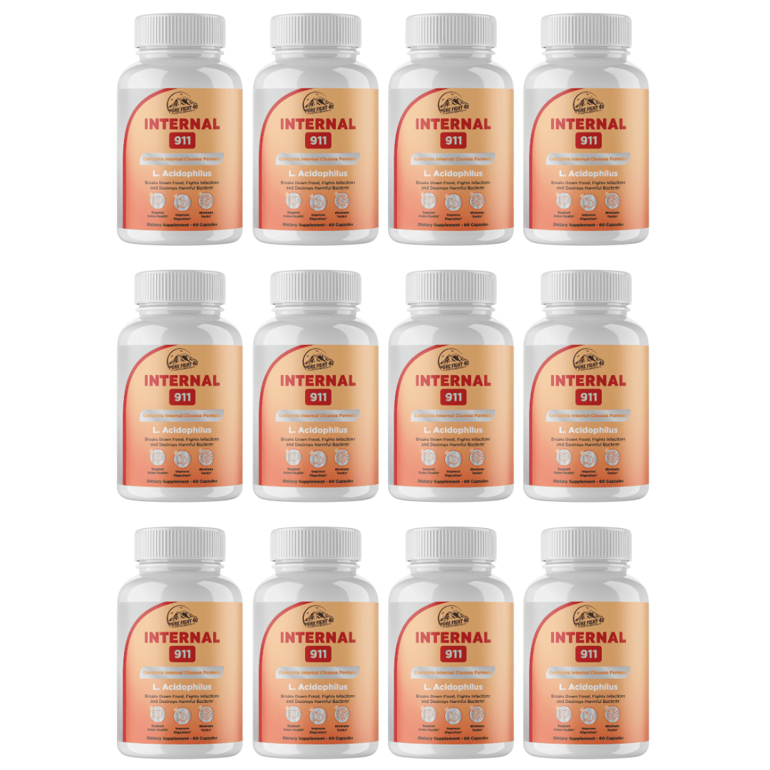 Internal 911 Complete Internal Cleanse Formula 12 Bottle 720 Capsules ...