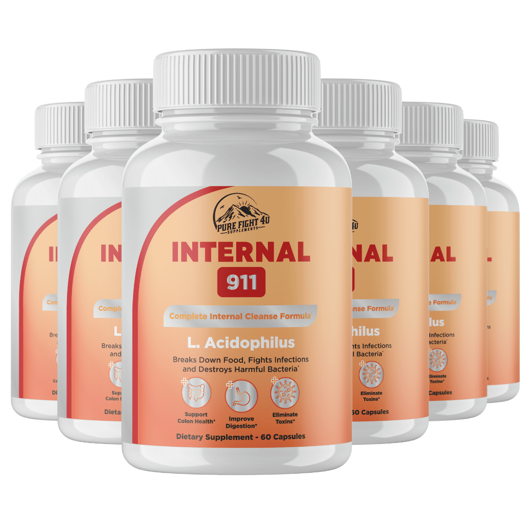Internal 911 Complete Internal Cleanse Formula 6 Bottle 360 Capsules ...