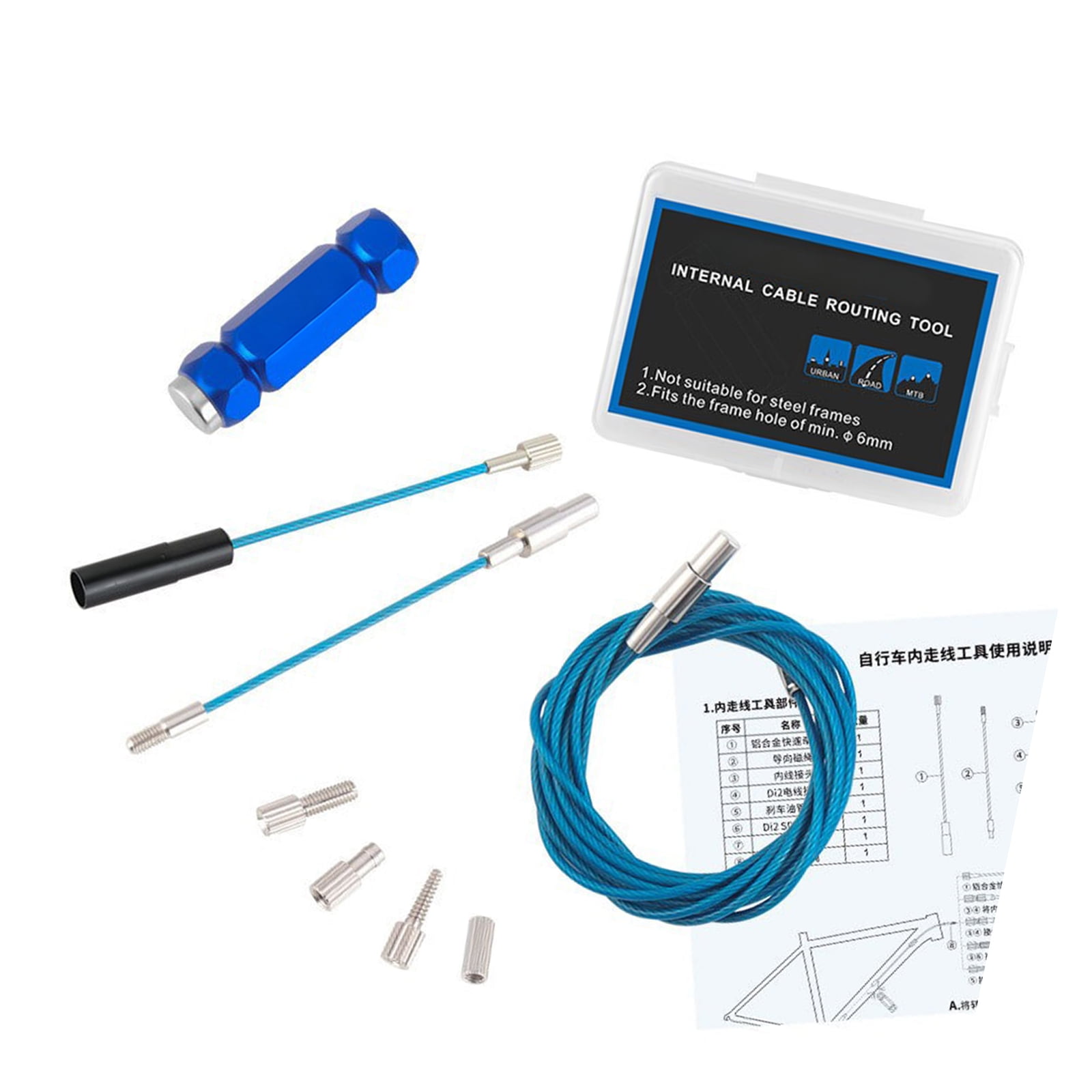 Internal Cable Routing Set, Bicycles Internal Cable Routing Tool, Bike ...