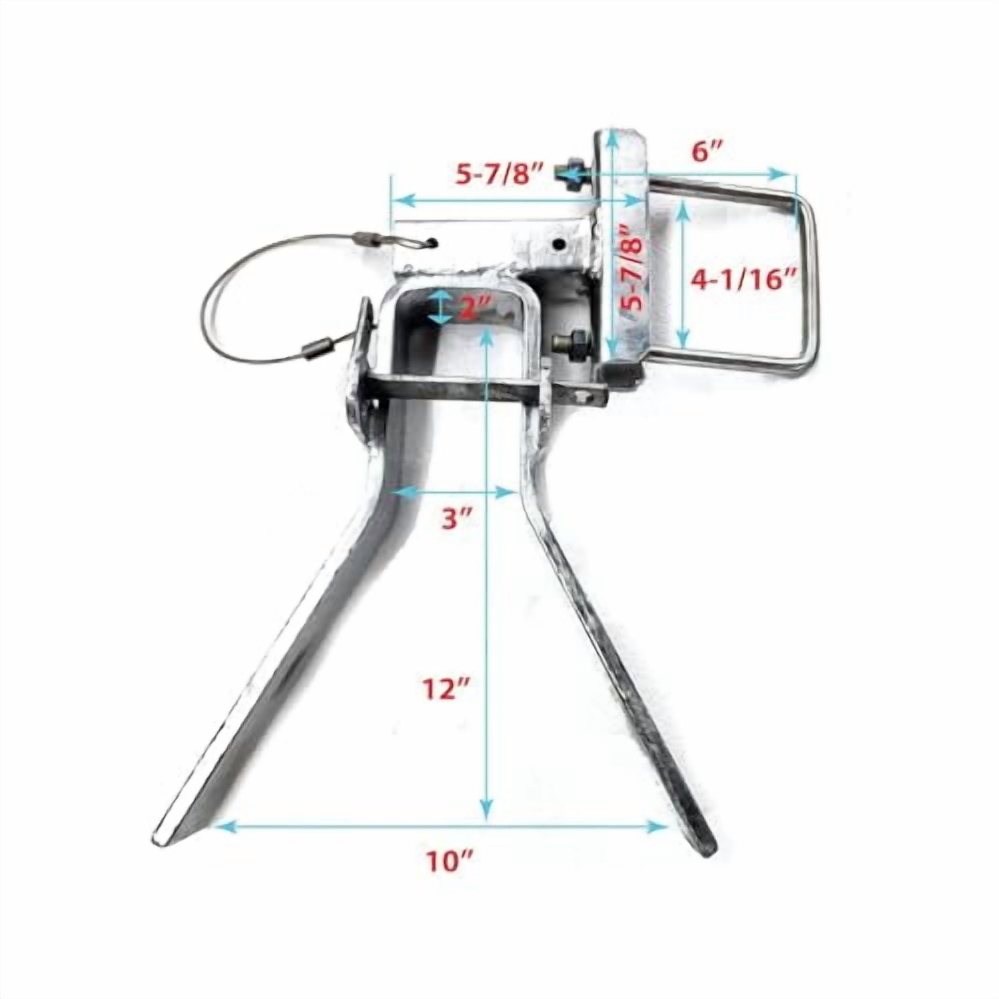 Internal Gate Assembly Receiver Square Post Large Rolling Gate ...