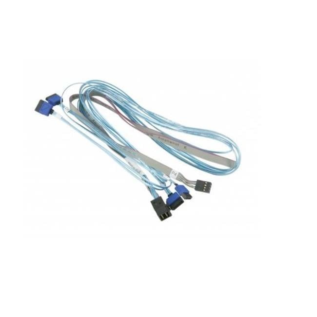 Internal Mini SAS HD SFF-8643 to 4 Sata 12Gbs with Sideband 75 cm Cable ...
