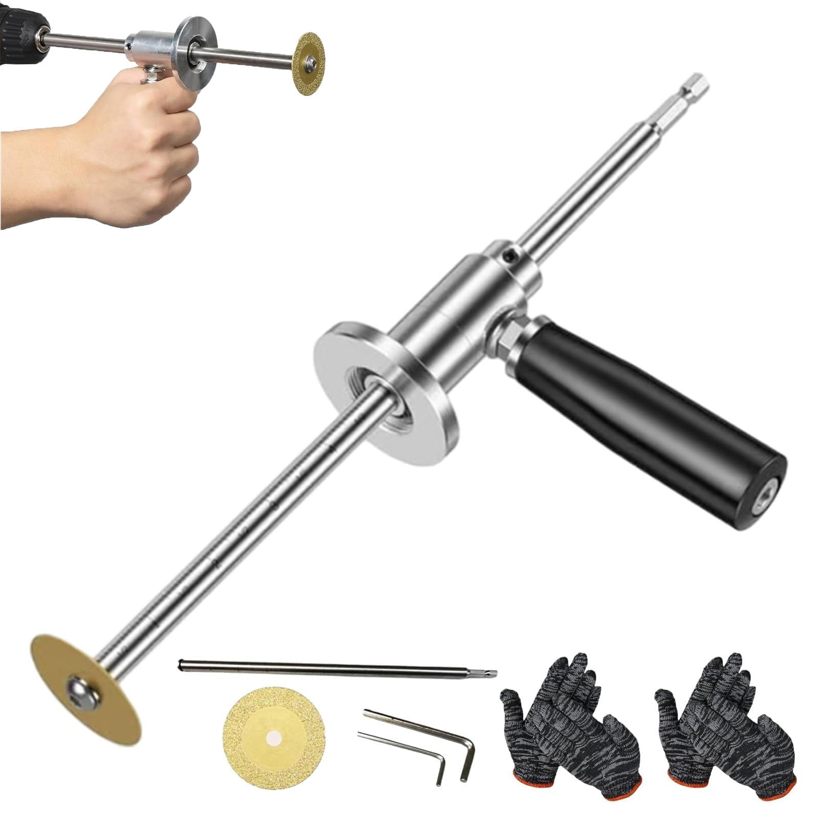 Internal PVC Pipe Cutter Tool Set 7-Inch Adjustable Stainless Steel ...